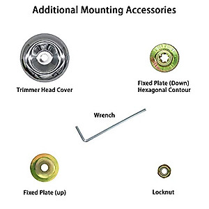 IRmm 9" x 20T Chainsaw Tooth Brush Cutter Blade & 10" x 80T Carbide Tip Brush Cutter Blade with Adapter for Cutter, Trimmer, Weed Eater (1" Arbor)