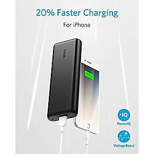 Anker PowerCore 20,100mAh Portable Charger Ultra High Capacity Power Bank with 4.8A Output and PowerIQ Technology, External Battery Pack for iPhone, iPad & Samsung Galaxy & More (Black)