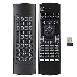 VINGVO Wireless Keyboard, Infrared Sensor Infrared Keyboard, Double Sides Keyboard with Remote Control 2.4G Backlight Gaming Pads for PC, Projectors, TV Boxes, Home Theater