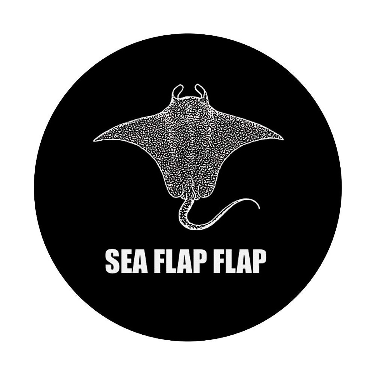 Funny Animals Of The World Meme Sea Flap Flap Manta Ray PopSockets PopGrip: Swappable Grip for Phones & Tablets