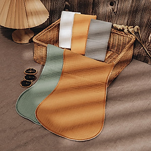 Muslin Burp Cloths for Baby,Organic Burping Cloths for Babies Boys Girls,Spit Up Rags Extra Soft and Absorbent 10 Pack