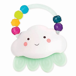 B. toys – Rain-Glow Squeeze – Light-Up Cloud Rattle for Babies 3 Months +