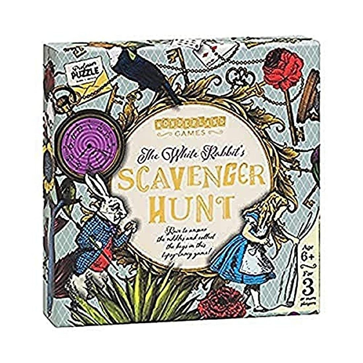 The White Rabbit's Scavenger Hunt by Professor Puzzle. - Alice in Wonderland Themed Treasure Hunt for The Whole Family.