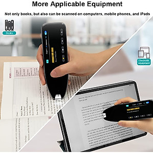 Reading Pen, 112 Language Translator Device Pen Reader for Dyslexia, Text to Speech Device Scanner Pen Translation Scanner Dictionary Pen for Travel Business Learning Meeting
