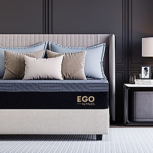 MLILY EGO Copper Full Memory Foam Mattress 10 Inch, Copper Gel Infused Mattress Bed in A Box CertiPUR-US Certified Made in USA, Medium, 54”x75”x10”, Darkgray
