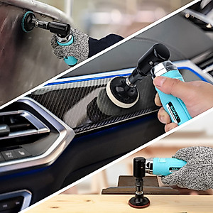 SHALL Air Die Grinder, 1/4" Pneumatic Right Angle Die Grinder, 1/4" & 1/8" Collets, Air Connector, Lubricant and Chuck Key Included, for Grinding, Polishing, Deburring, Engraving and Rust Removal