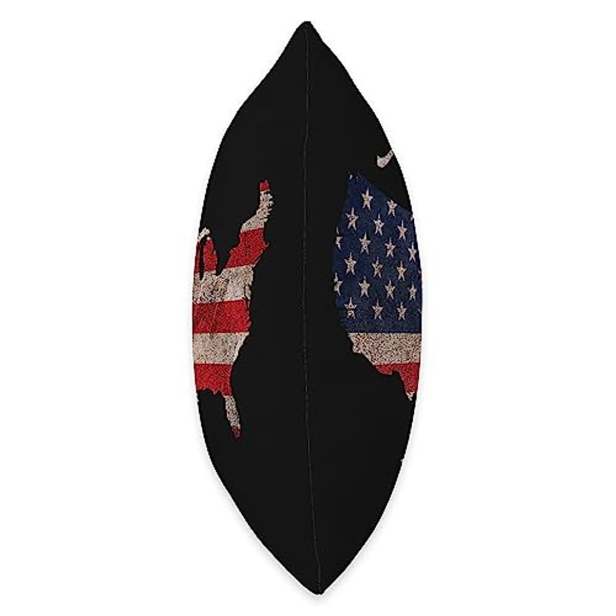 USA Classic Grunge Map Retro Apparel Alexandria, Virginia Throw Pillow, 16x16, Multicolor