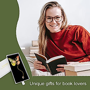 KIZOSA Two Beautiful Metal Butterfly Bookmark Bundle
