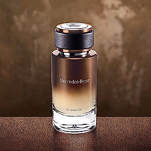 Mercedes-Benz - Le Parfum - Irresistible Fragrance For Men - Wood And Leather Scent - For Dynamic, Leading Personalities - Pink Pepper, Bergamot, Violet Leaves, Amber Notes - Eau De Parfum - 4 Fl Oz