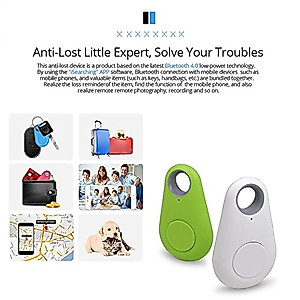 Smart Key Finder Locator Wireless Anti Lost Alarm Sensor Device for Kids Car Wallet Pets Luggage Phone Selfie Shutter Alarm Reminder APP Control