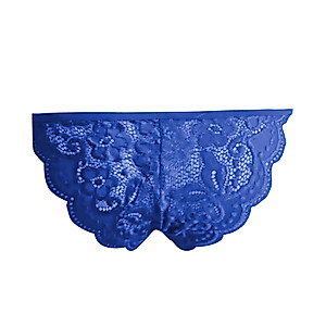 Lingerie for Women Lace Babydoll Chemise High Split Maxi Nightgown Sheer Mesh See Through Sleepwear Teddy Nightie Bridal Nightdress Womens Lingeries Nightgowns for Women Sexy Lingerie for Women Blue