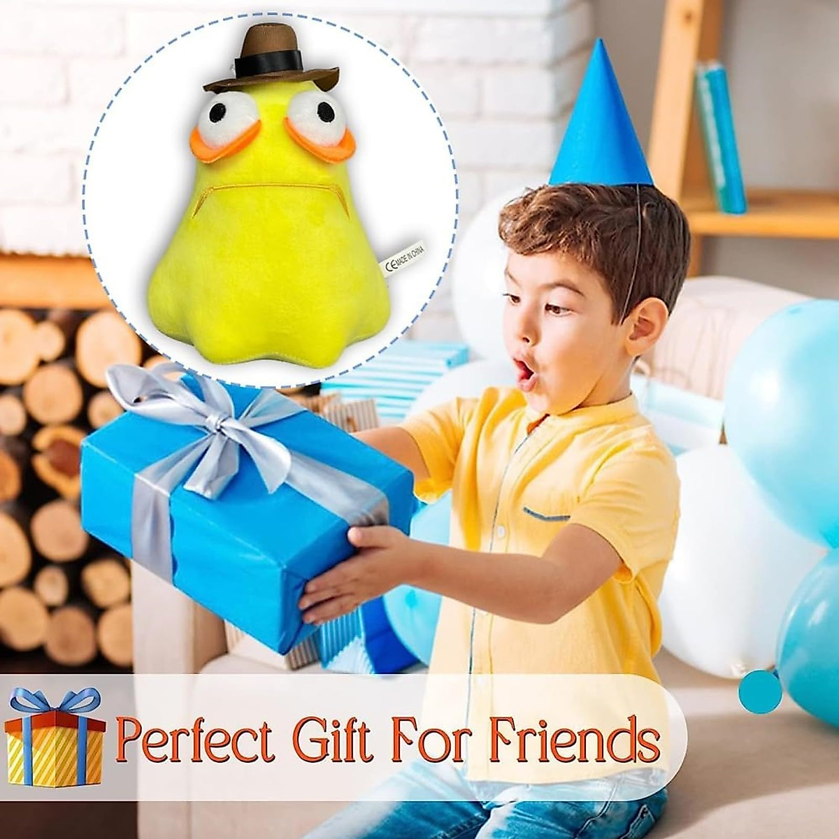 New Pizzas Tower Plush Toy, Soft Stuffed Anime Game Characters Figure Plush for Home Decoration, Cute Cartoon Plushies Toys Collectible Gift for Game Lovers and Friends Children's Day(Yellow)