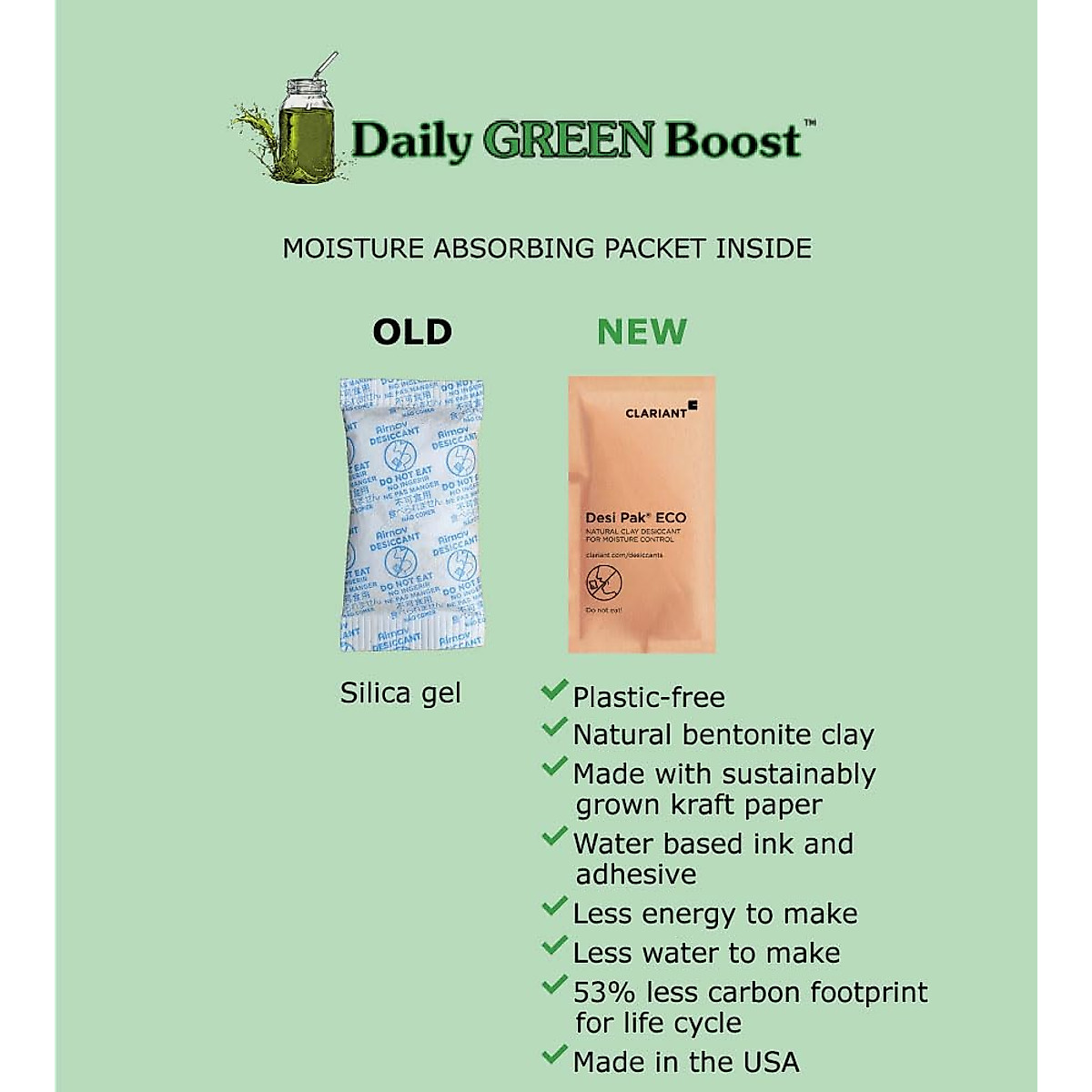 Daily Green Boost 8oz Organic Raw Vegan GF USA