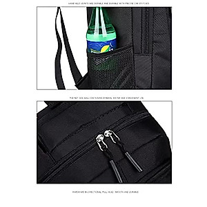 LUNAEM Travel Laptop Backpack for School Computer Bookbag for Men Women College Students Fits 15.6 Inch Laptop (White 1)