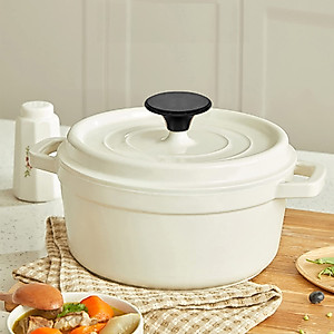 Dutch Oven Knob Pot Lid Handle Replacement Knob Compatible for Le Creuset、Lodge and Other Enameled Cast Iron Dutch Oven, Black