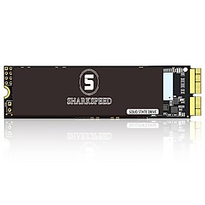 S SHARKSPEED SSD 256GB NVMe Replacement for MacBook Air A1465 A1466(2013-2015,2017), MacBook Pro A1502 A1398(Retina 2013-2015), iMac A1418 A1419(2013-2017), M.2 PCIe Gen3.0x4