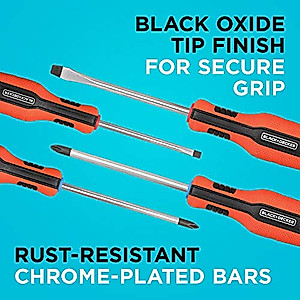 BLACK+DECKER Magnetic Screwdriver Set, 17-Piece (BDHT65003)