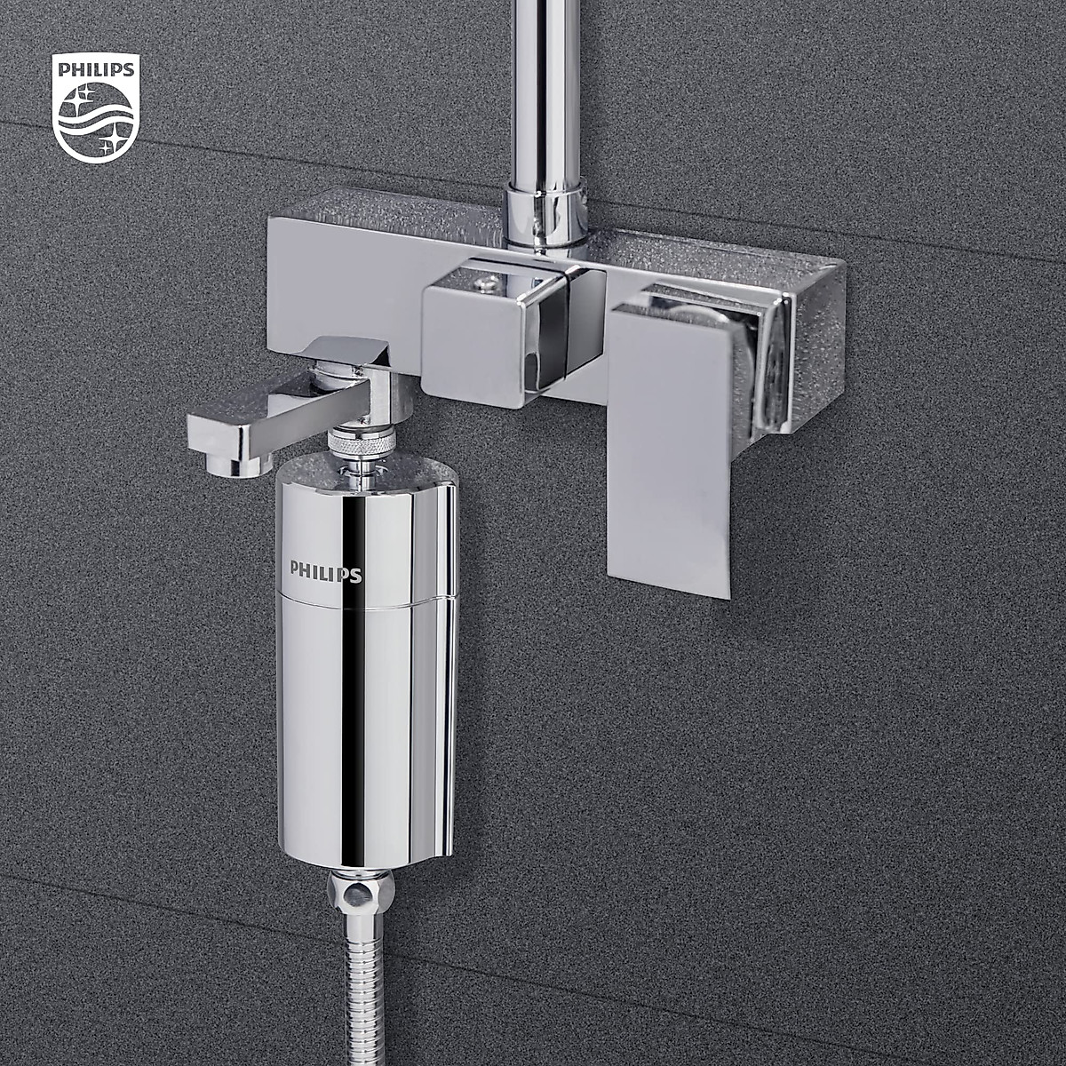 Philips Shower Filter cartridge, NSF certified KDF Material Double Mesh Filtration, Reducing Chlorine/Impurities/Rust Sediments (shower filter cartridge)