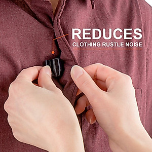 Isolate IT Lavalier Microphone Isolation Shield System with Sorbothane (Compatible with Rode SmartLav+, Black/Orange)