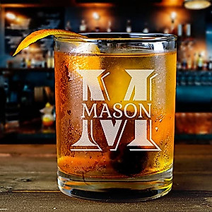 Monogrammed Whiskey Glass