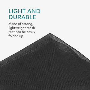 Navaris Sun Shade for Stroller - Baby Stroller Sun Cover - Universal Stroller Sunshade Long Net Clip-On Accessories for Umbrella Strollers - Black