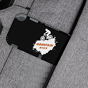 Mountain Bike MTB Compatible with Switch/Switch Lite Console Joy-Con Dock Sticker Skin Full Set Printed Pattern Cover for Switch Lite