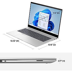 HP 2023 Envy 17.3” FHD IPS Touchscreen Laptop PC 14-Core Intel Core i7-13700H Iris Xe Graphics 32GB DDR4 1TB NVMe SSD 2xThunderbolt 4 WiFi 6E BT HDMI Webcam Backlit KB Windows 11 Home w/RE USB