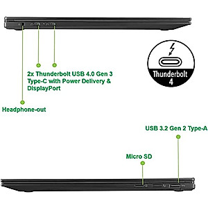 LG 2022 Gram 16" 2in1 Touchscreen Laptop, Intel i7 Evo Platform 12Core, IPS WQXGA Display, Wi-Fi 6E, Backlit KB, Thunderbolt4, Stylus Pen, HDMI Cable (16GB LPDDR5 5200MHz RAM | 1TB PCIe SSD)