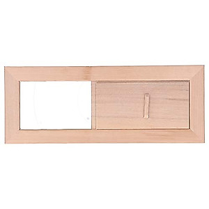 Zerodis Horticulture Garden Entertainment, Adjustable Grille Ventilation Panel Accessory for Steam Room Sauna Air Vent Wooden for Steam Room