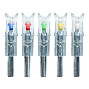 Lzwow Lighted Nocks for Crossbow Led Illuminated Archery Nocks for Arrows with 7.62mm/.300" Arrow Nocks for Hunting-3 Pack Green