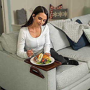 Shamrock Home Couch Arm Table Clip On Tray Sofa Table for Couches. Couch Arm Tray Table, Portable Table, TV Table and Side Tables for Small Spaces. Stable Sofa Arm Table for Eating and Drink Table