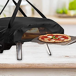 PETSOLA 16 Outdoor Oven Cover with 2 Webbing Attachment Dustproof Protective Oxford Fabric Portable for Outside Camping Indoor Garden, 30x23.5x8.5 inch