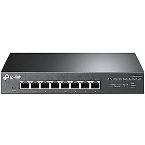 TP-Link TL-SG108-M2 8 Port Multi-Gigabit Unmanaged Network Switch, Ethernet Splitter 2.5G Bandwidth Plug & Play Desktop/Wall-Mount Fanless Metal Design