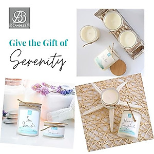 BB Candles Coastal Essentials Natural Soy Hand Poured Candle, Lotus Garden Scent, Fragrant Coastal Candle with Strong Scents, Artisan Candle, 12oz, 90+ Hours Burn Time