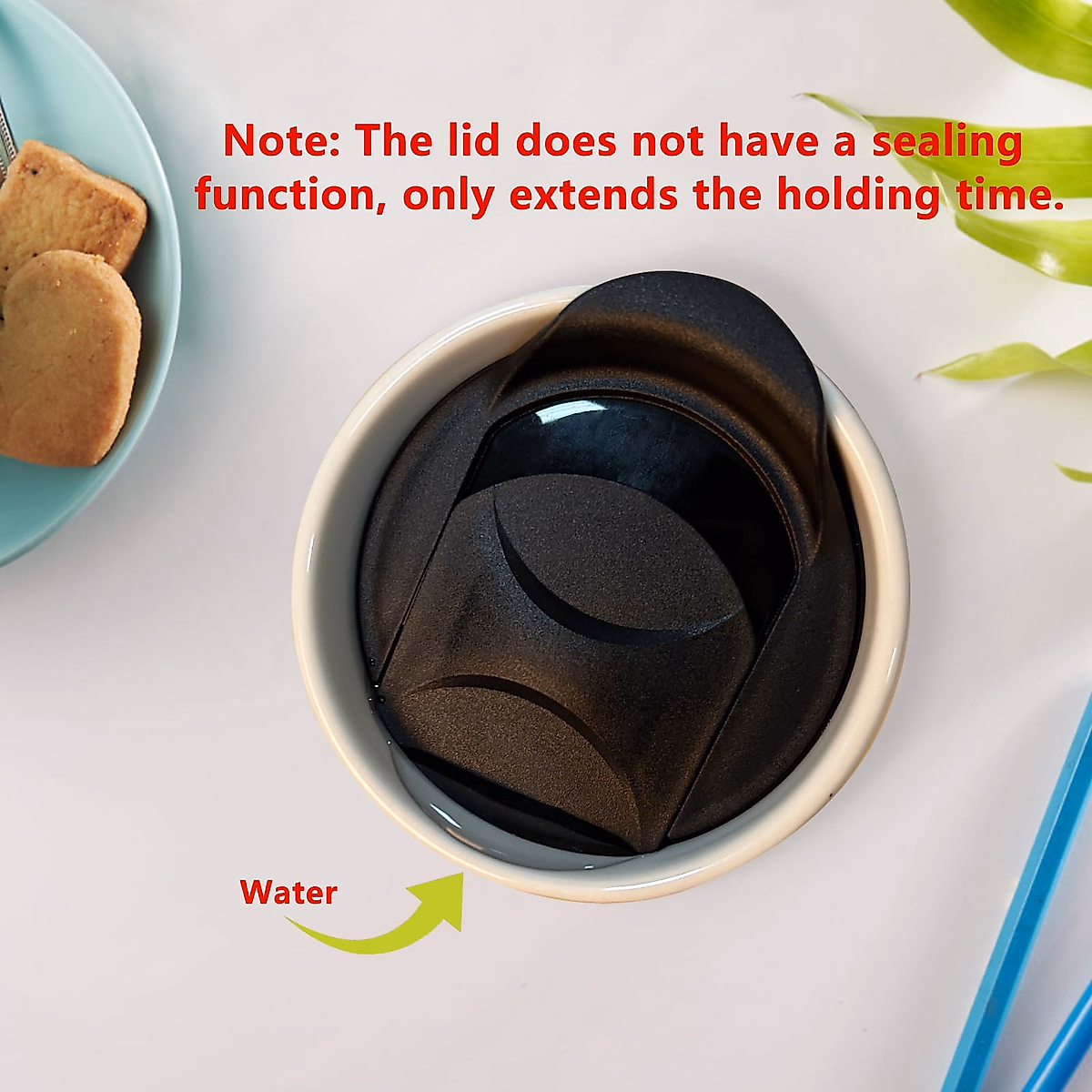 Hoikwo 4 Pack 16oz Modern, Boho Coffee Mugs with Lids for Car Trip Travel Portable, White Ceramic Coffee Cups Sets for Coffee, Beverages, Tea, Microwave-safe and Dishwasher-safe