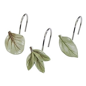 Avanti Linens - Shower Curtain Hooks, Fall Inspired Home Decor, Set of 12 (Ombre Leaves Collection)