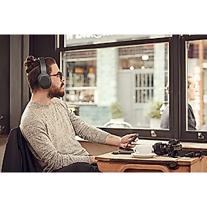 Sony - H900N Hi-Res Noise Cancelling Wireless Headphone Grayish Black (WHH900N/B)