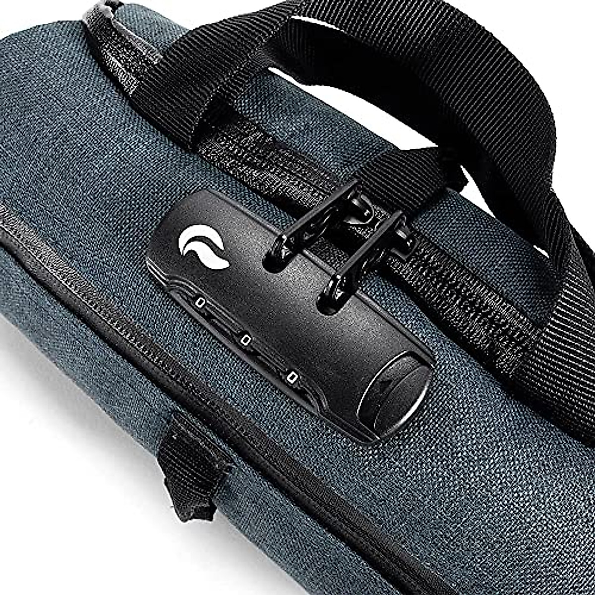 Duffle bag Small 10"- Smell Proof - With combo lock - SK9 Premium odorless Technology (Blue Navy)