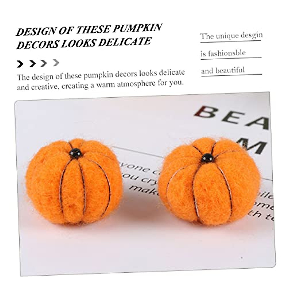 IMIKEYA 15pcs Felt Pumpkins Halloween Ornaments Christmas Decor Plant Garland Pumpkin Hanging Decor DIY Decorations Pumpkin Pom Poms Xmas Tree Decor Christmas Hangings Felt Pumpkin Pendent