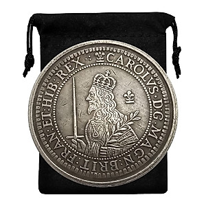 Kocreat Copy 1643 Charles I Triple Unite Millionaire UK Coin-Replica Great Britain Silver Dollar Pence Gold Coin Royal Souvenir Coin