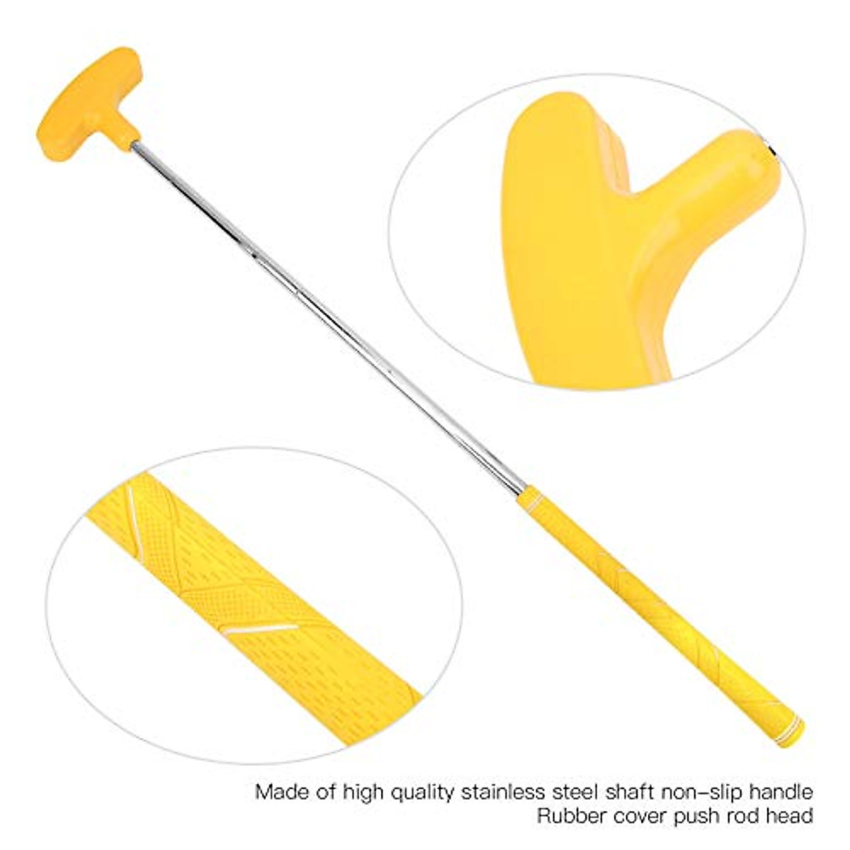 01 Junior Golf Putter, Kids Two Way Golf Putter, Flexible Lightweight Golf Training Beginners Golf Practicing for Kids(Yellow)