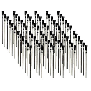Pro Grade - Acid Brushes - 72 Count 3/8" Boar Hair Acid Flux Brushes