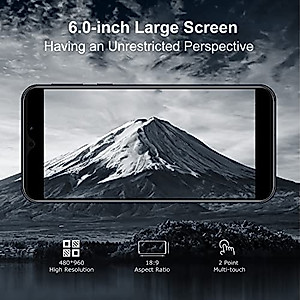 Xgody Unlocked Cell Phone X60, 6.0 Inch Android 9.0 OS Smartphone, 2022 New 4G Dual SIM Standby Cheap Cell Phones, 3000mAh Massive Battery Dual 5MP Camera Android Phone with Face Recognition (Black)