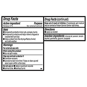 Amazon Basics Healing Ointment and Skin Protectant for Dry & Cracked Skin, Fragrance Free, 14 Ounce, Pack of 1