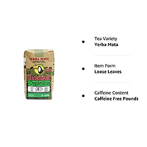 Tucanguá Organic Yerba Mate Loose Leaf Tea Traditional South American Tea Drink 2.2 lb 1 kg