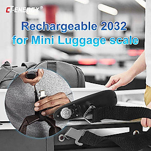 CT-ENERGY Rechargeable 2032 Batteries 3.6V Lithium Ion Button Coin Cell Batteries of Airtag Car Key Fob Batteries CR2032 Rechargeable (4pcs)