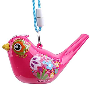 Tovip 1Pcs Coloured Drawing Water Bird Whistle Bathtime Musical Toy for Kids Early Learning Educational Children Gift Toy Musical Instrument