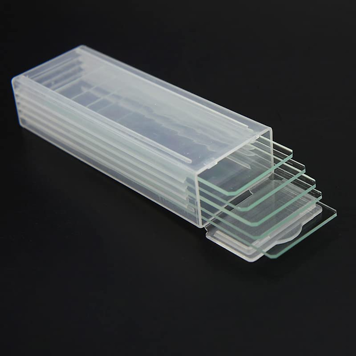 10pcs Blank Microscope Slides, 25.4x76mm Glass Microscope Cover Slips for Laboratory