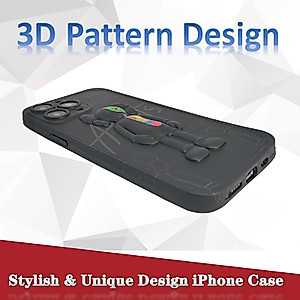 DOWINTIGER Compatible with iPhone 14 Case iPhone 13 Case for Women Girls Full-Body Dual Layer Rugged Shockproof Bumper Heavy-Duty Protective Cover - 033