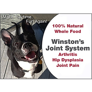 Winston Joint System - for Large Dogs Over 100 Pounds - 100% Natural Whole Food Supplement System for Arthritis, Hip Dysplasia and Joint + Pain Relief - One Month Supply - Since 1992